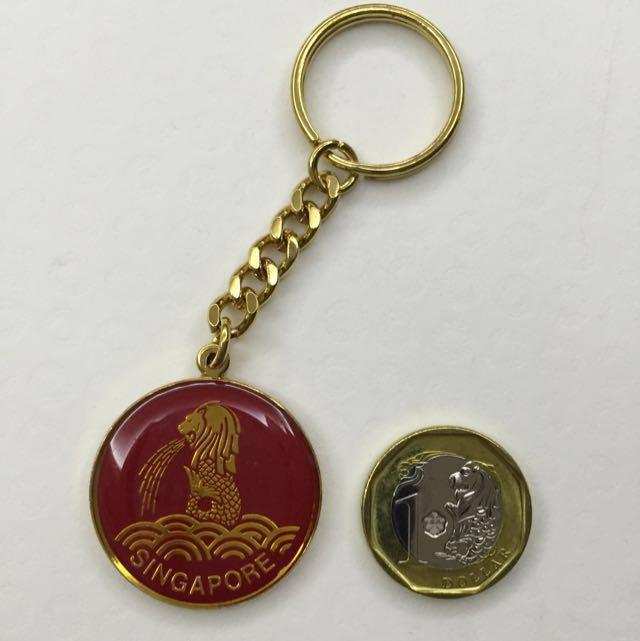 Vintage 1980s SG Merlion Keychain, Hobbies & Toys, Memorabilia ...
