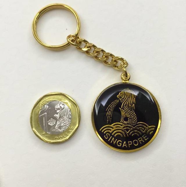 Vintage 1980s SG Merlion Keychain, Hobbies & Toys, Memorabilia ...