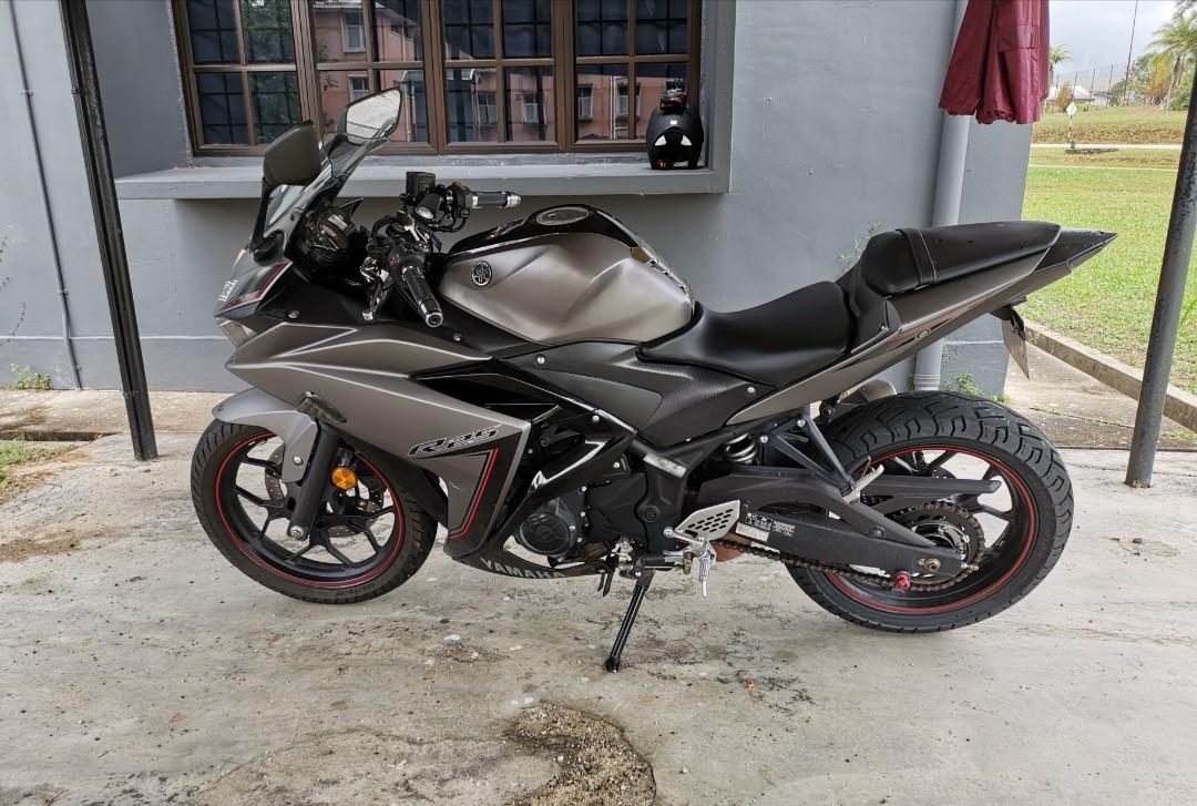 Yamaha R25 Grey Matte, Motorbikes on Carousell