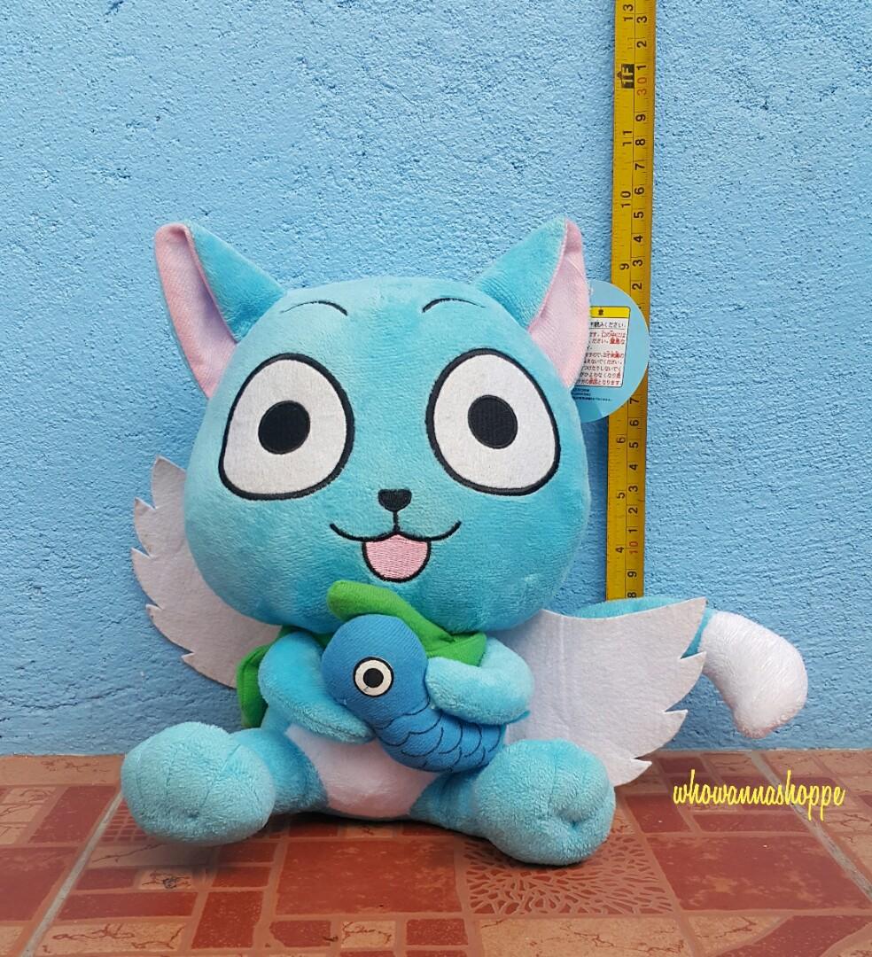 HAPPY Blue Cat (Fairy Tail), Hobbies & Toys, Toys & Games on Carousell