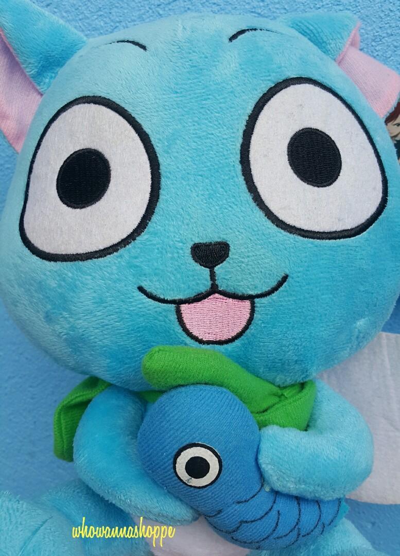 HAPPY Blue Cat (Fairy Tail), Hobbies & Toys, Toys & Games on Carousell