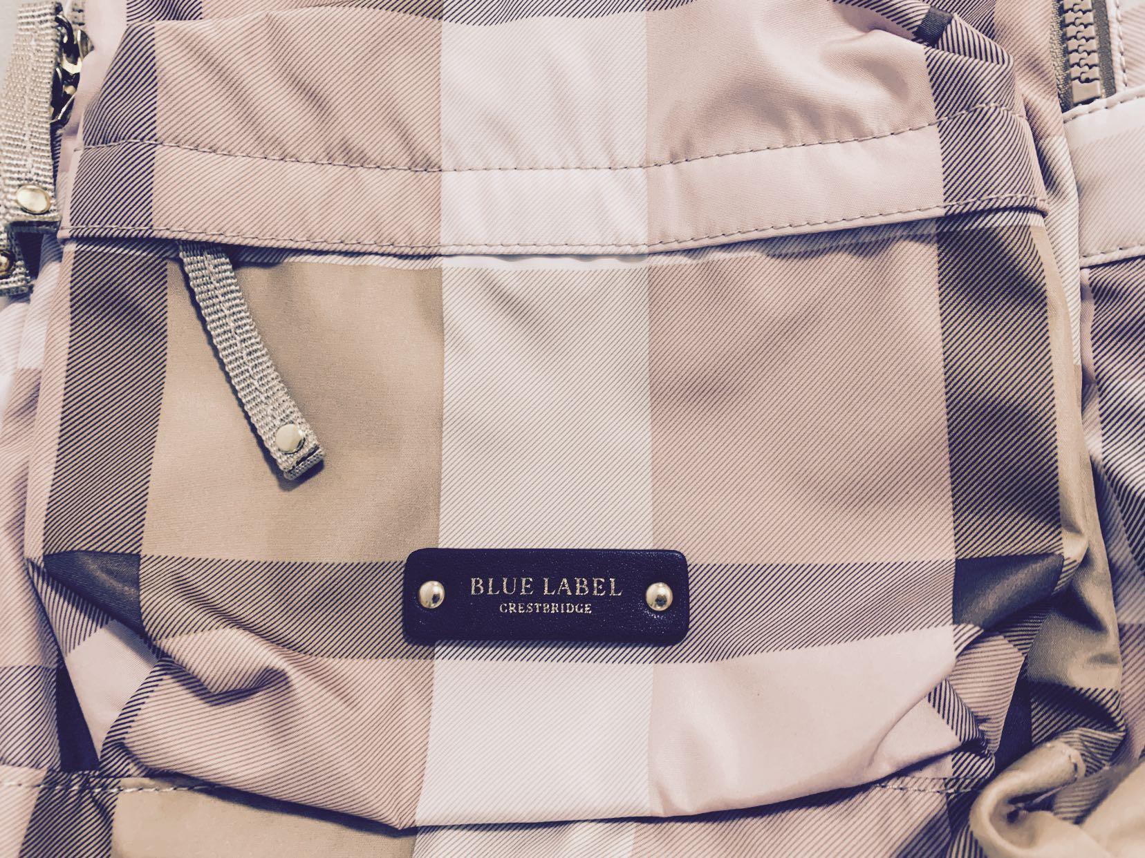 Blue Label Crestbridge backpack (checkered), Women's Fashion, Bags ...