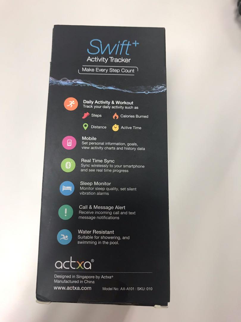 BNIB Actxa Swift+ Activity Tracker, Mobile Phones & Gadgets, Wearables & Smart Watches on Carousell