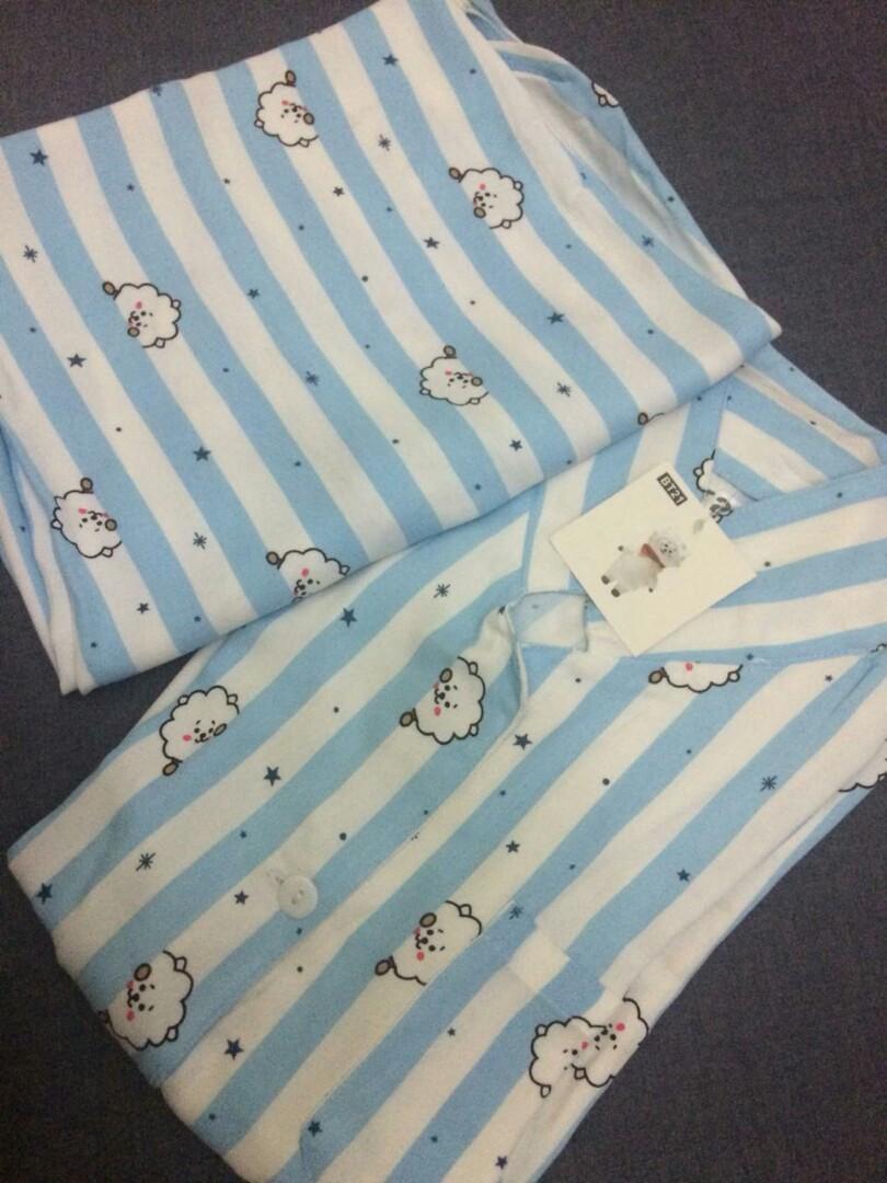BT21 PAJAMAS UNOFFICIAL RJ (Piyama BT21 BTS X LINE FRIENDS), K-Wave di ...