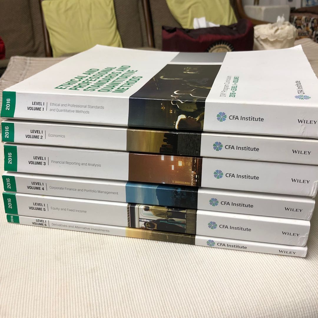 CFA Level 1 Textbooks, 2016 edition, Hobbies & Toys, Books & Magazines ...