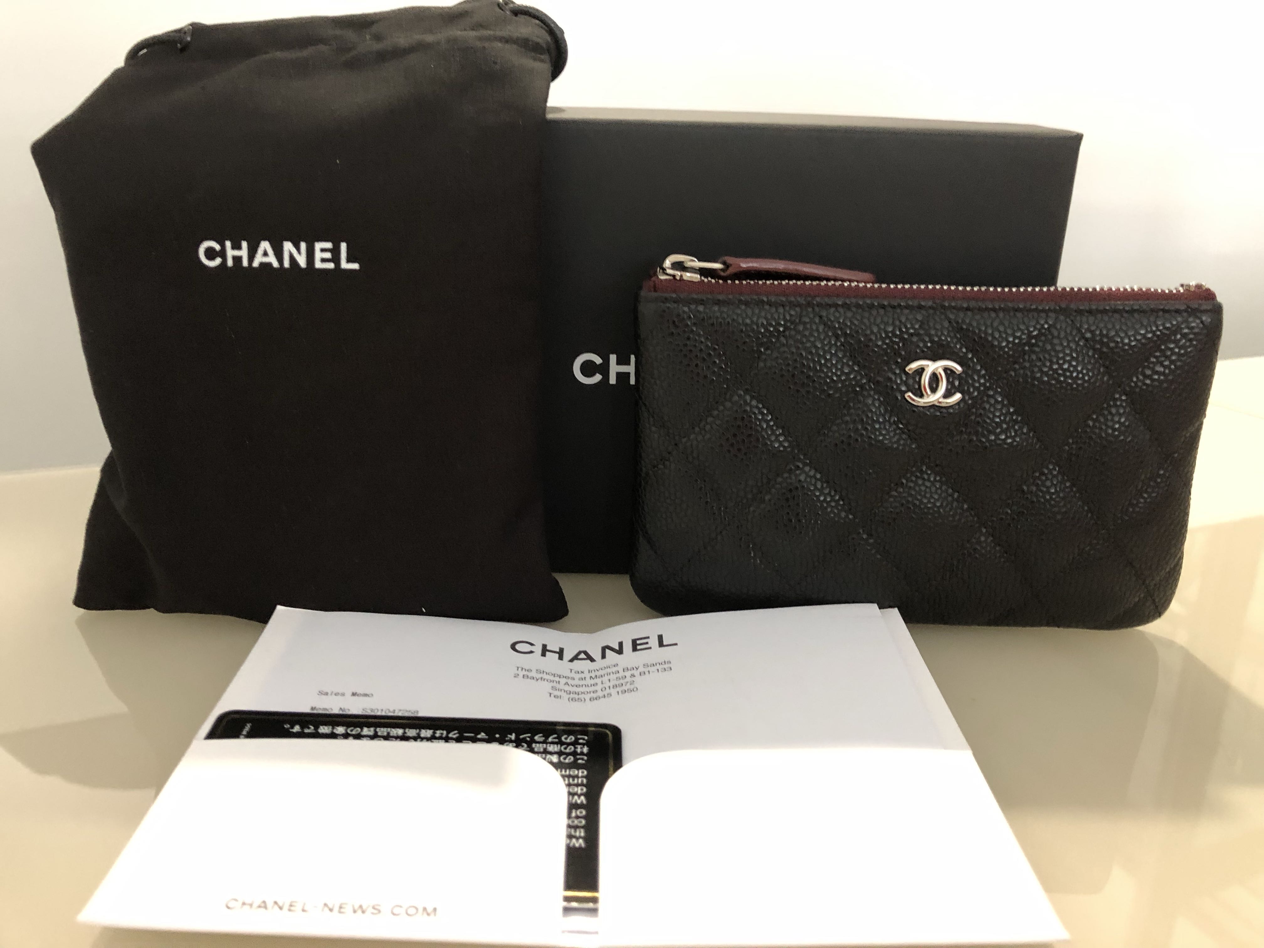 Chanel Mini O Case in Black Caviar, Luxury, Bags & Wallets on Carousell