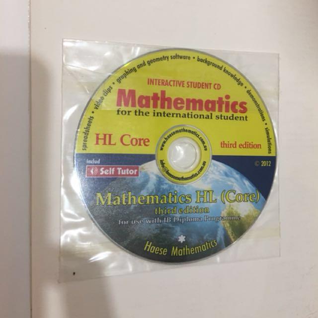Haese Mathematics Math HL (Core with CD) for IB Diploma, Hobbies & Toys ...