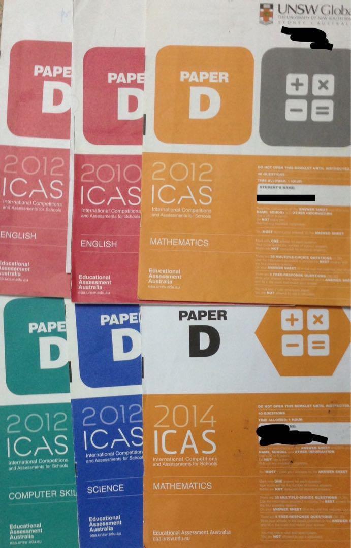 ICAS UNSW PAPER D for P5, Hobbies & Toys, Books & Magazines, Assessment ...