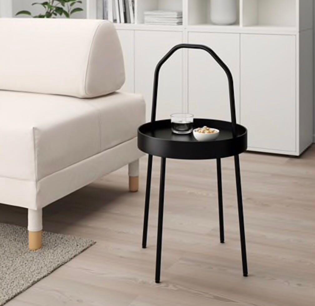 IKEA Burvik Side Table (Black), Furniture & Home Living, Furniture ...