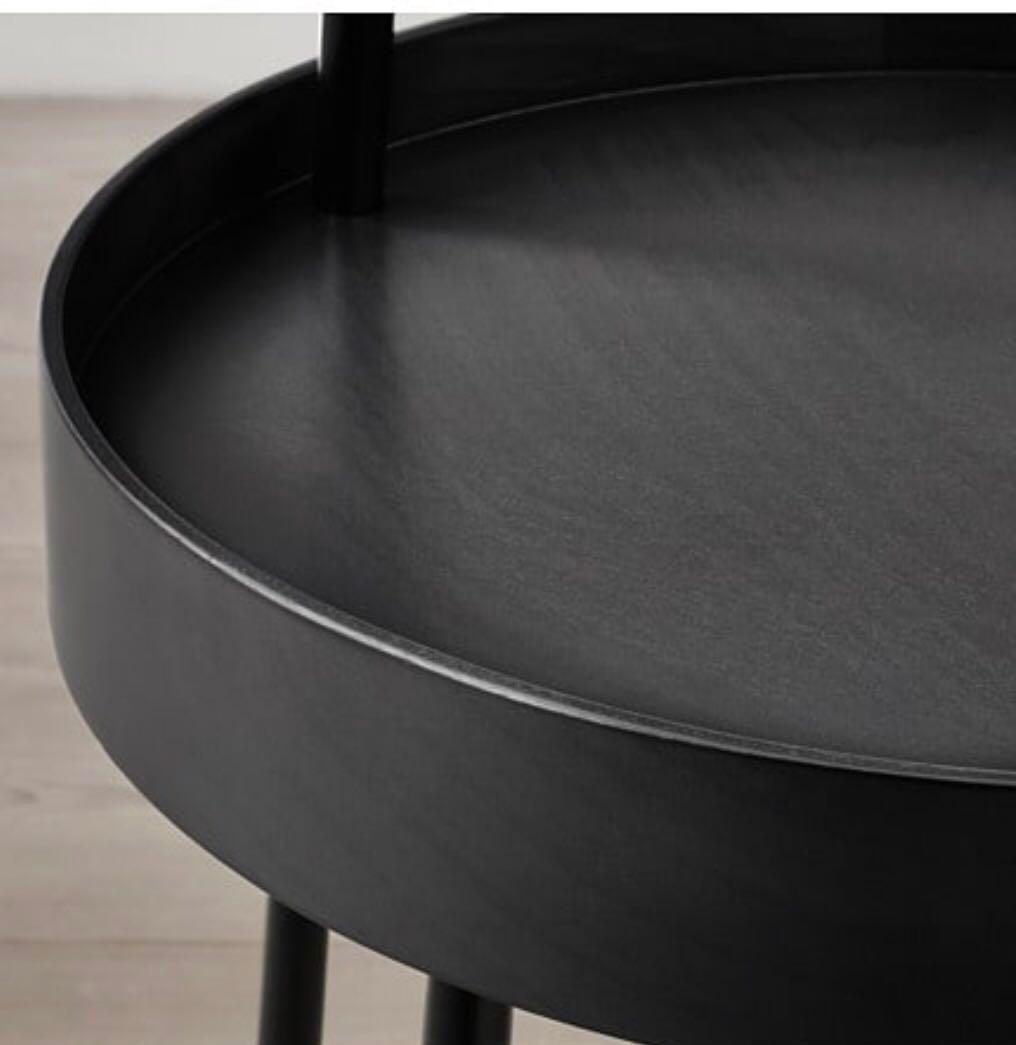 IKEA Burvik Side Table (Black), Furniture & Home Living, Furniture ...