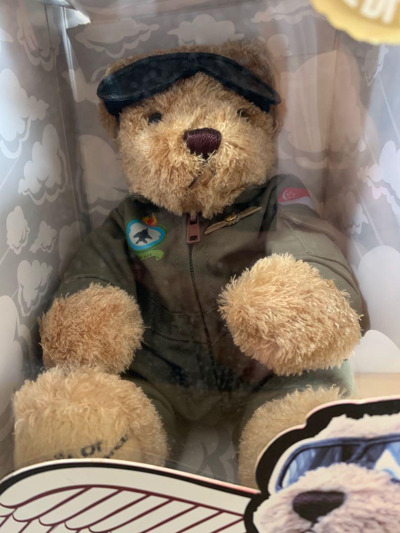 Limited Edition RSAF Singapore Air Force Captain Teo Teddy Bear ...