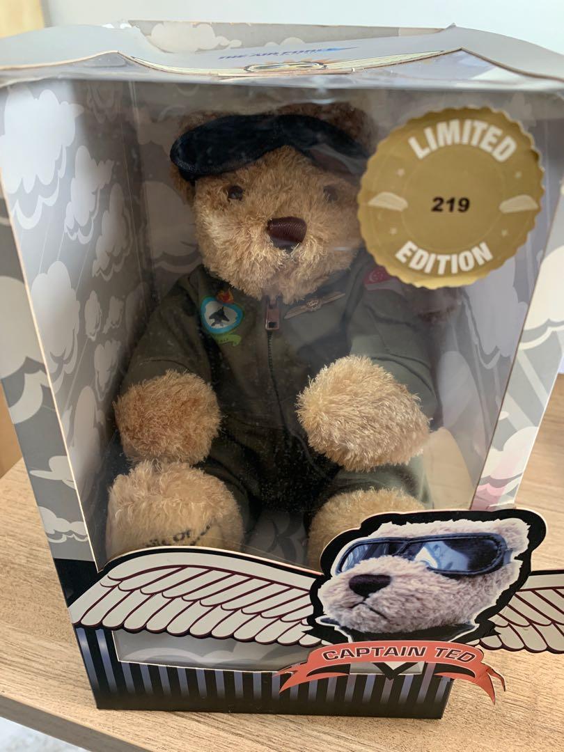 Limited Edition RSAF Singapore Air Force Captain Teo Teddy Bear ...