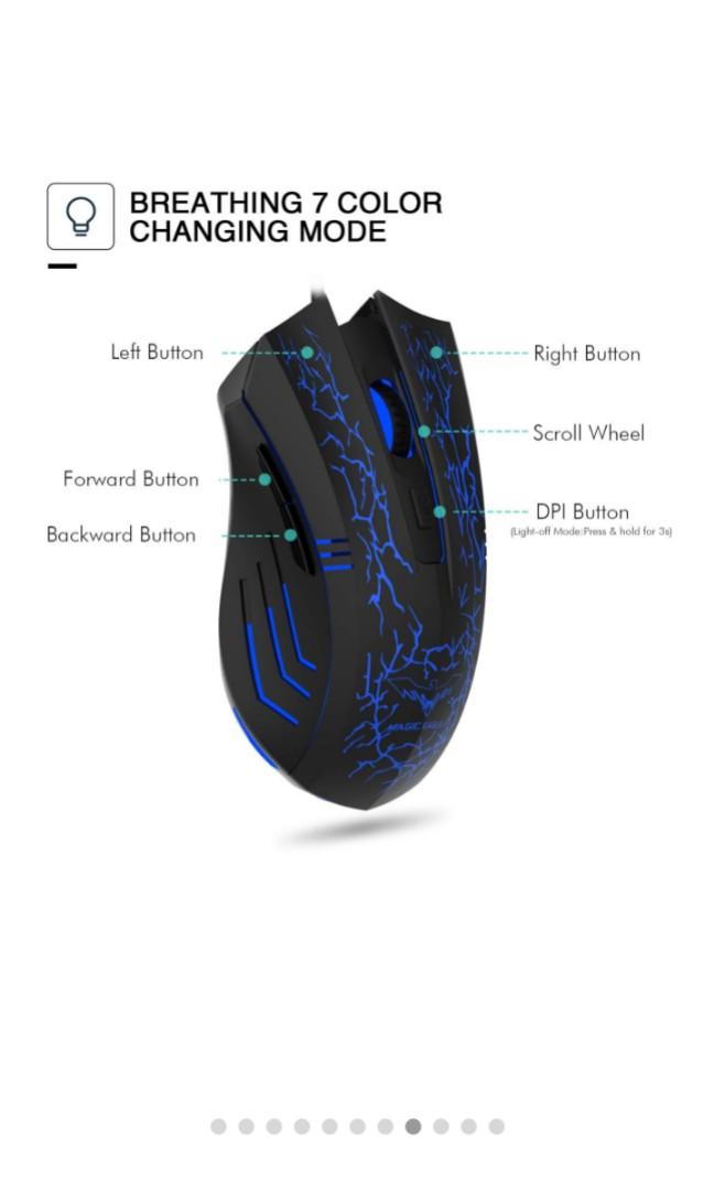 Magic Eagle Gaming Mouse HV-MS672, Computers & Tech, Parts ...