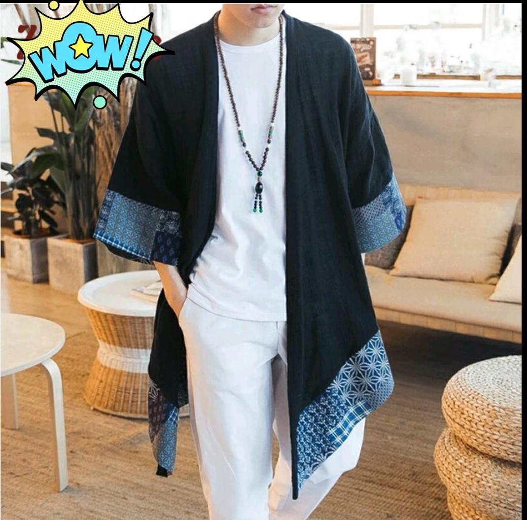 Men japanese style jacket top, Men's Fashion, Coats, Jackets and ...