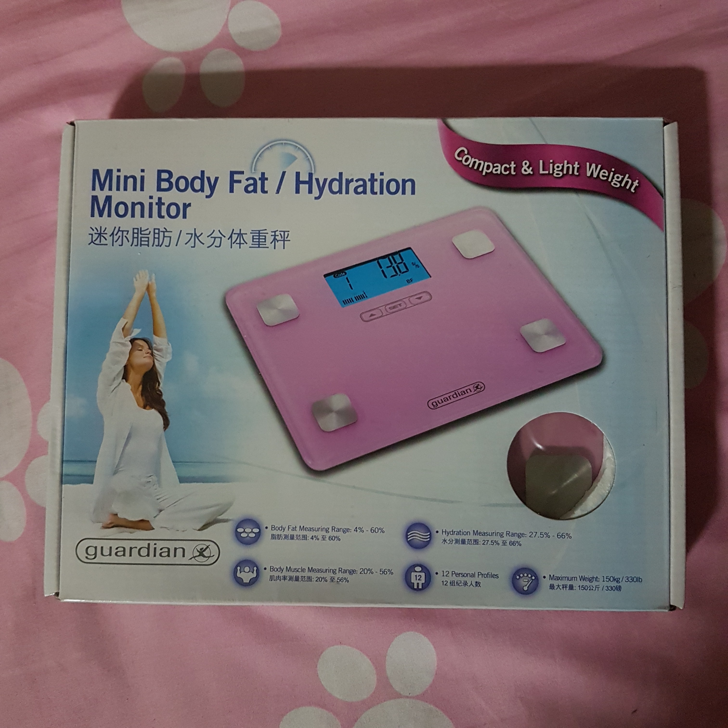 Mini Body Fat /Hydration Monitor, Health & Nutrition, Health Monitors ...