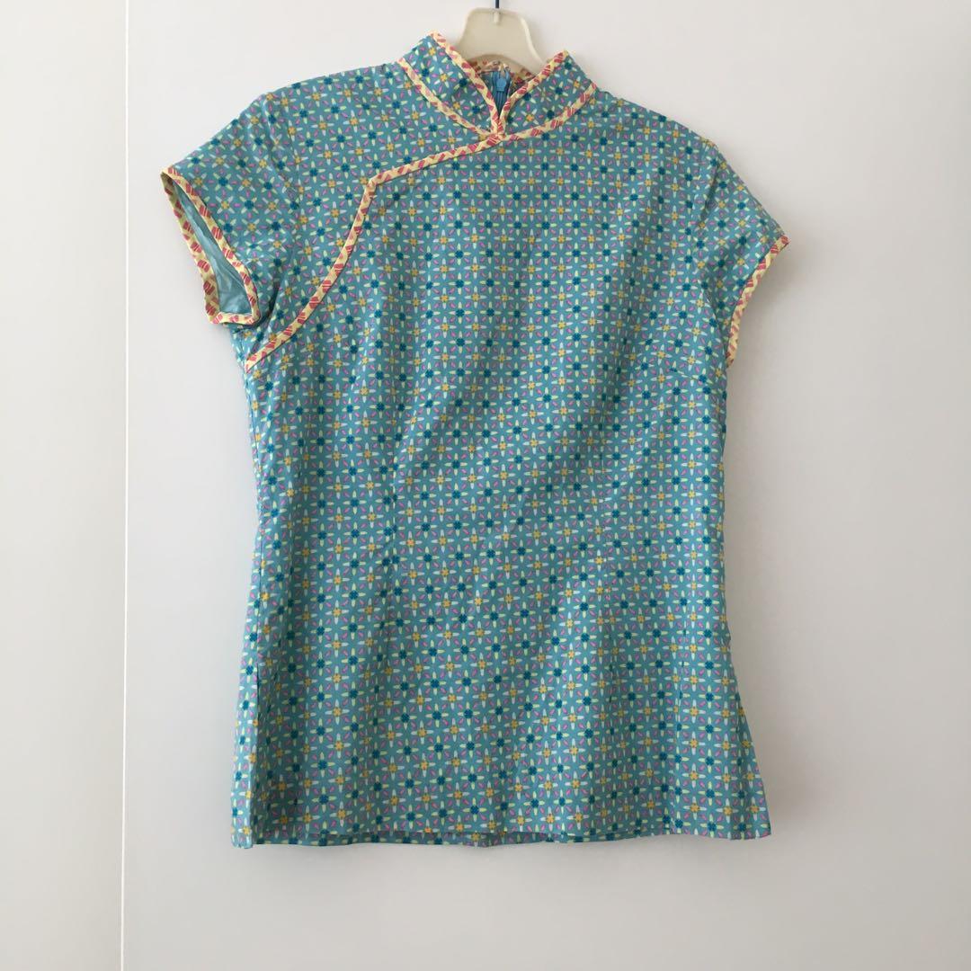 Modern samfoo blouse, Women's Fashion, Tops, Blouses on Carousell