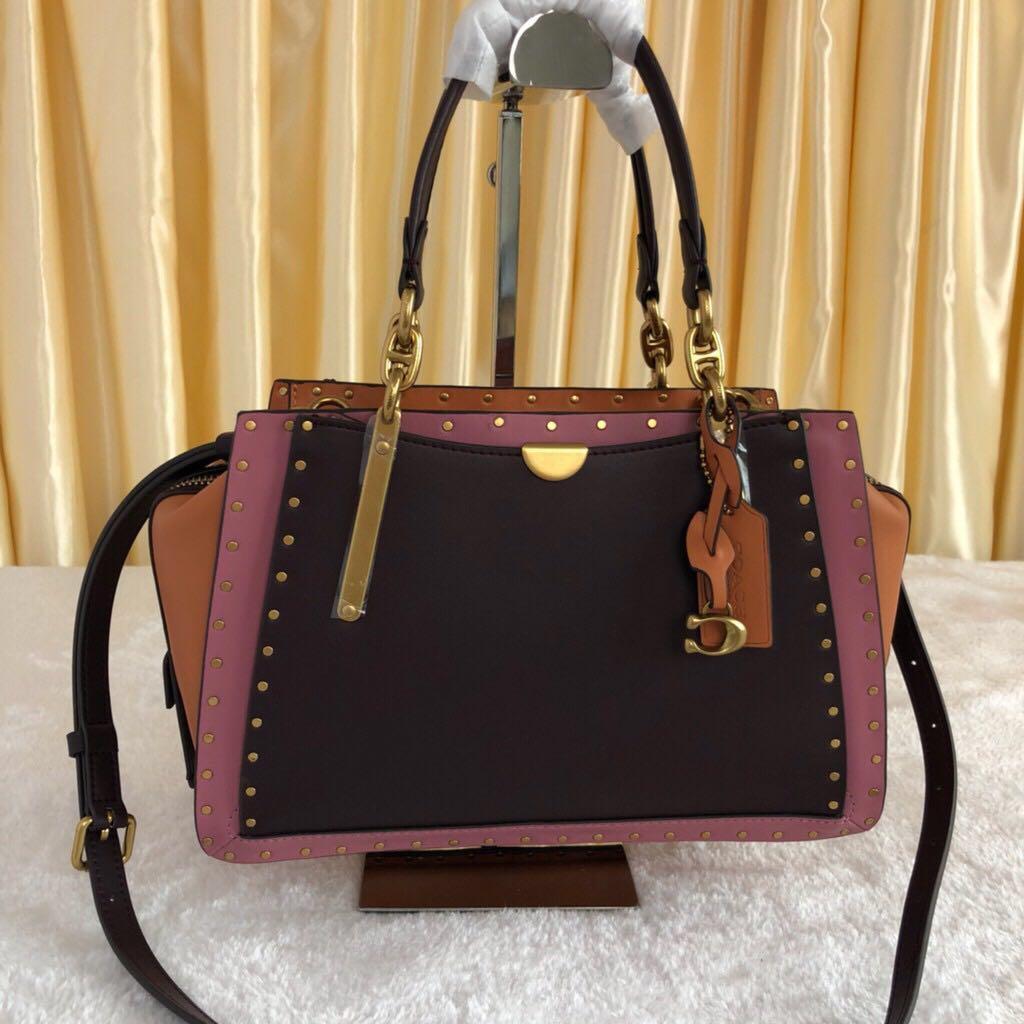 Original coach dreamer with rivets, Women's Fashion, Bags & Wallets ...
