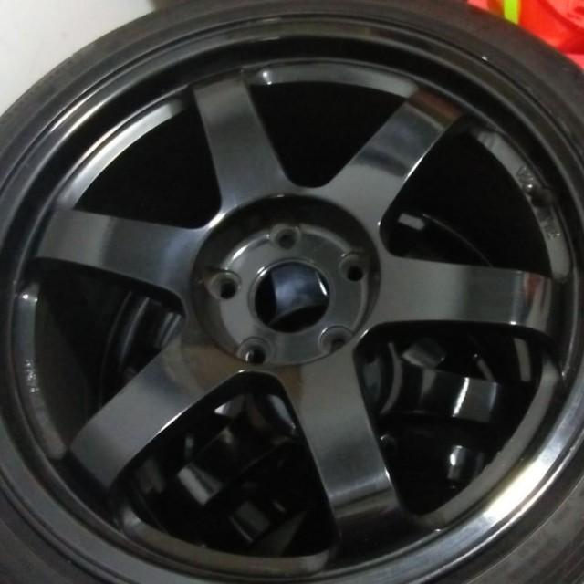 Original ROTA Rim 18 inch with Continental Tyre, Car Accessories, Tyres ...