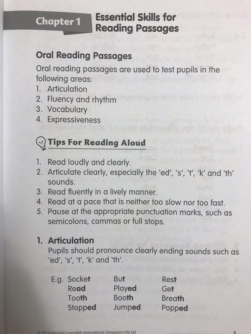 Primary 3 English Oral And Listening Comprehension Hobbies And Toys Books And Magazines