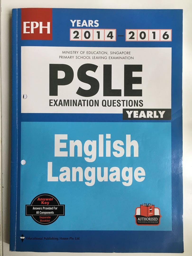 PSLE Exam Questions (Yearly) English Language, Hobbies & Toys, Books ...