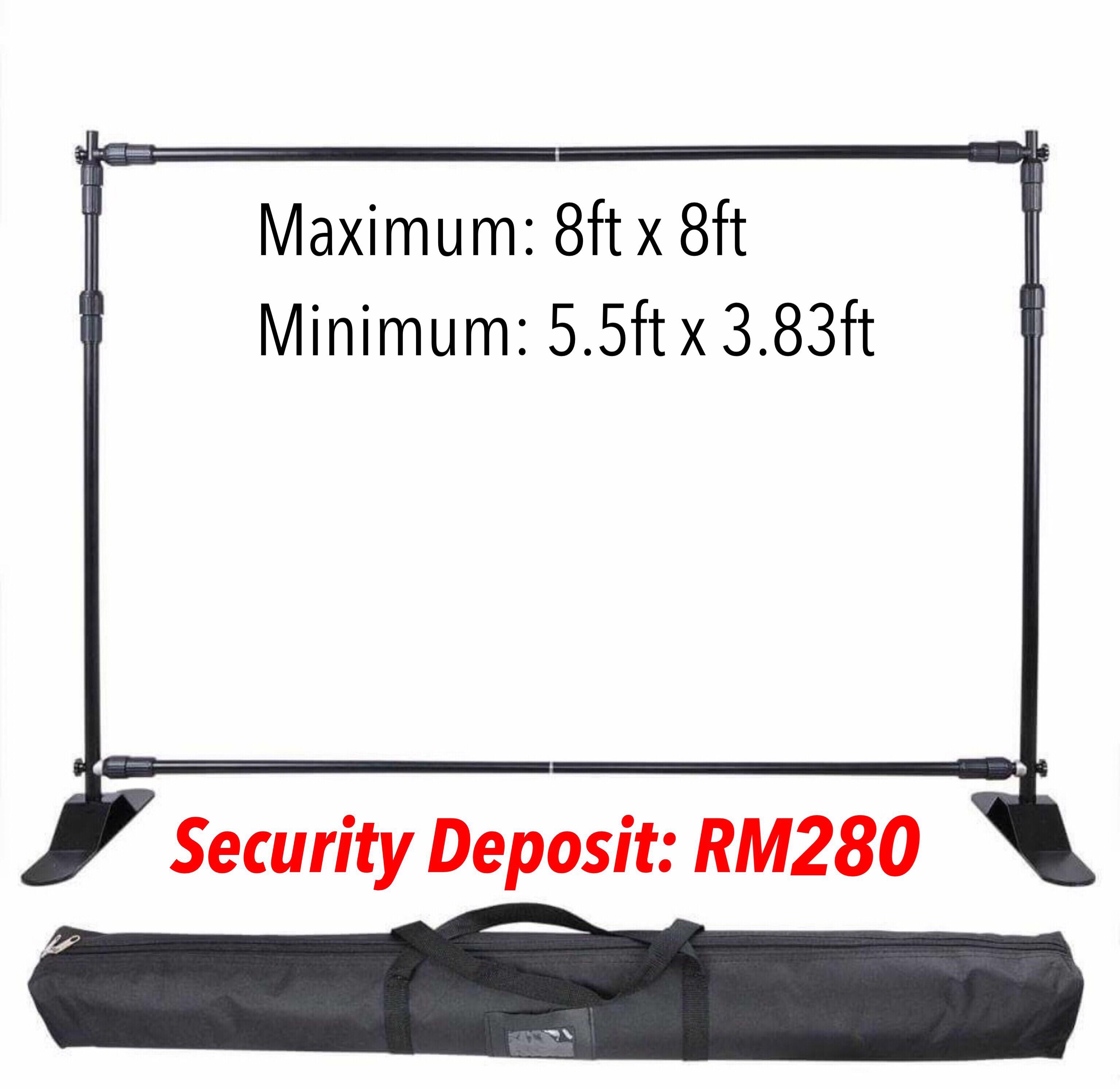 RENTAL: Jumbo Banner Backdrop Stand, Hobbies & Toys, Stationery & Craft ...