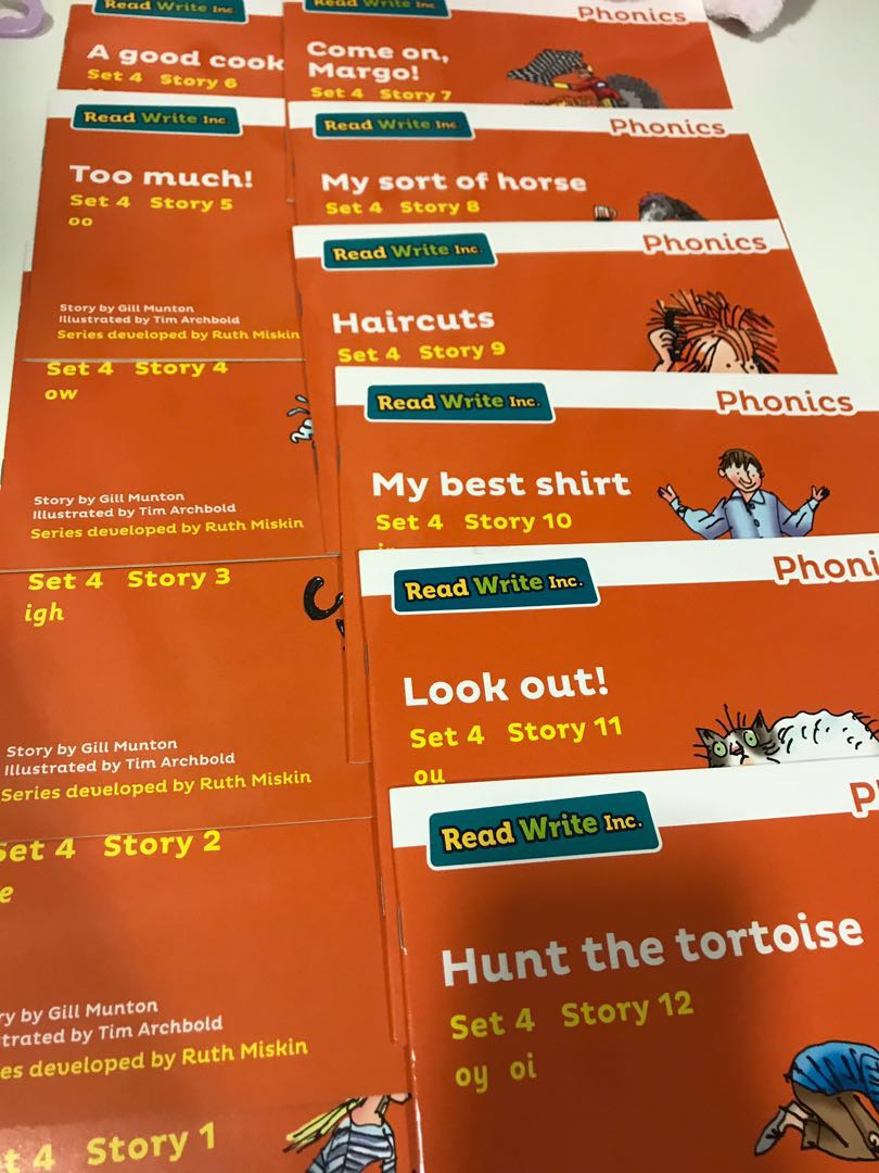 RWI phonics orange book 橙書, 興趣及遊戲, 書本 & 文具, 小說 & 故事書 - Carousell