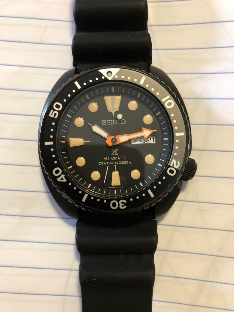 Seiko turtle black editions, Mobile Phones & Gadgets, Wearables & Smart ...
