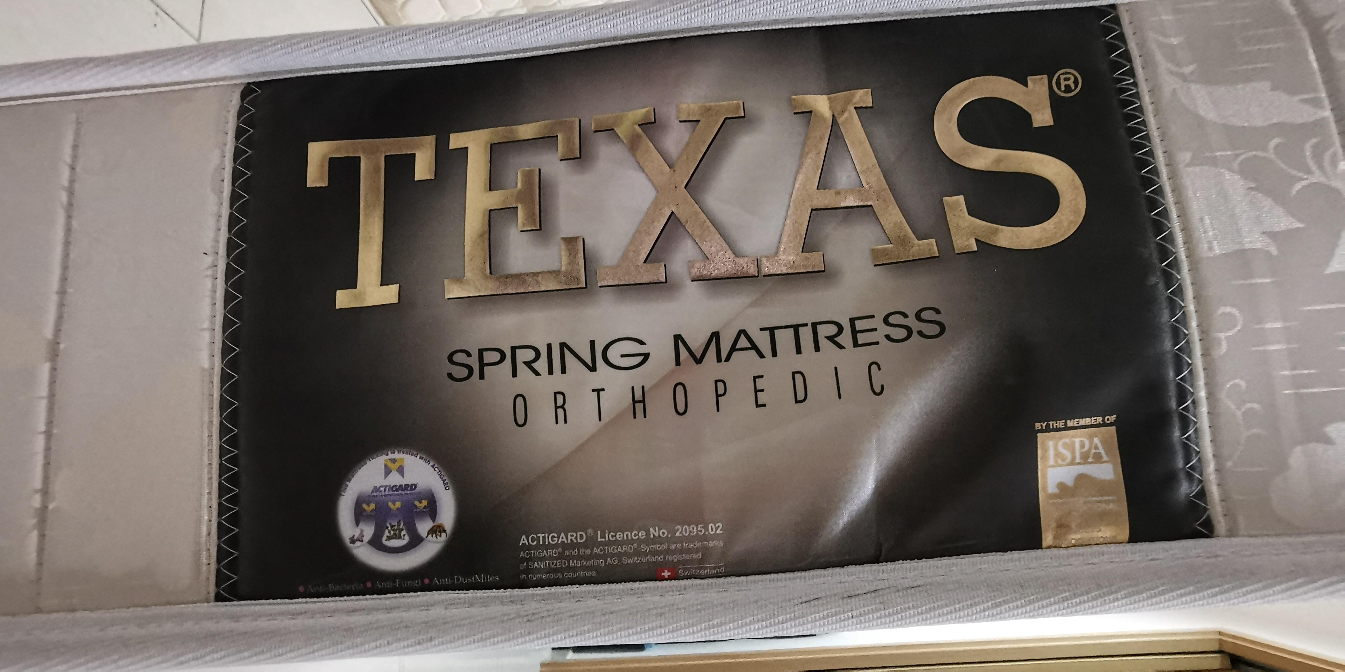 Texas Spring Mattress (Orthopedic), Furniture & Home Living, Furniture ...