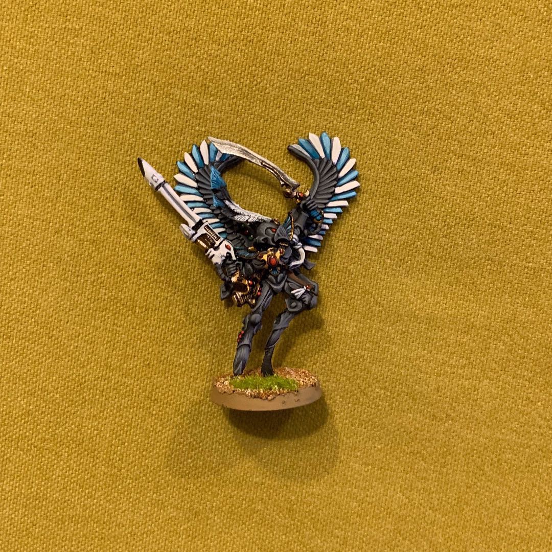Warhammer 40K Eldar Phoenix Lord Baharroth Painted Model, Hobbies ...