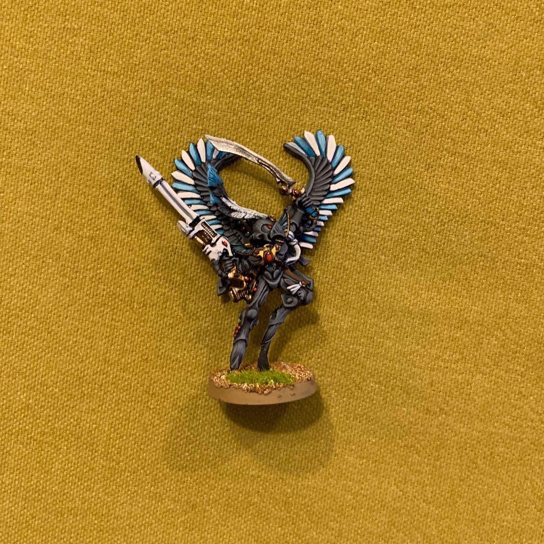 Warhammer 40K Eldar Phoenix Lord Baharroth Painted Model, Hobbies ...