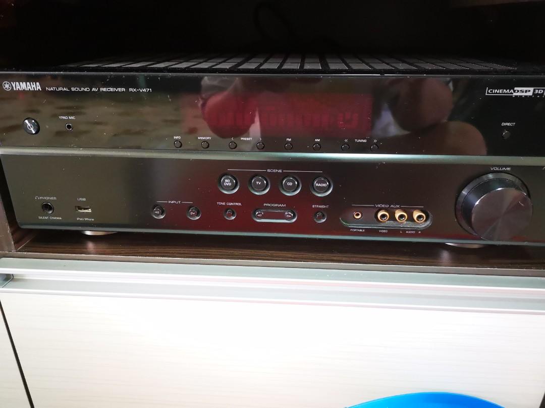 Yamaha AV Receiver RX-V471, Audio, Other Audio Equipment on Carousell