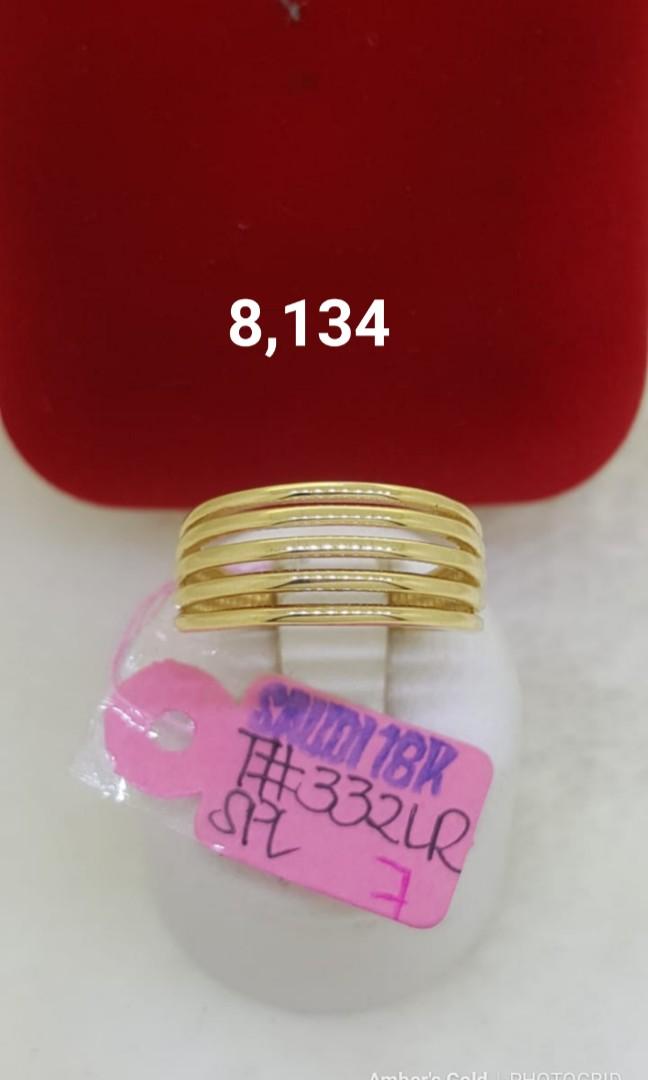 18k Saudi gold RINGS in assorted designs, Luxury, Accessories on Carousell