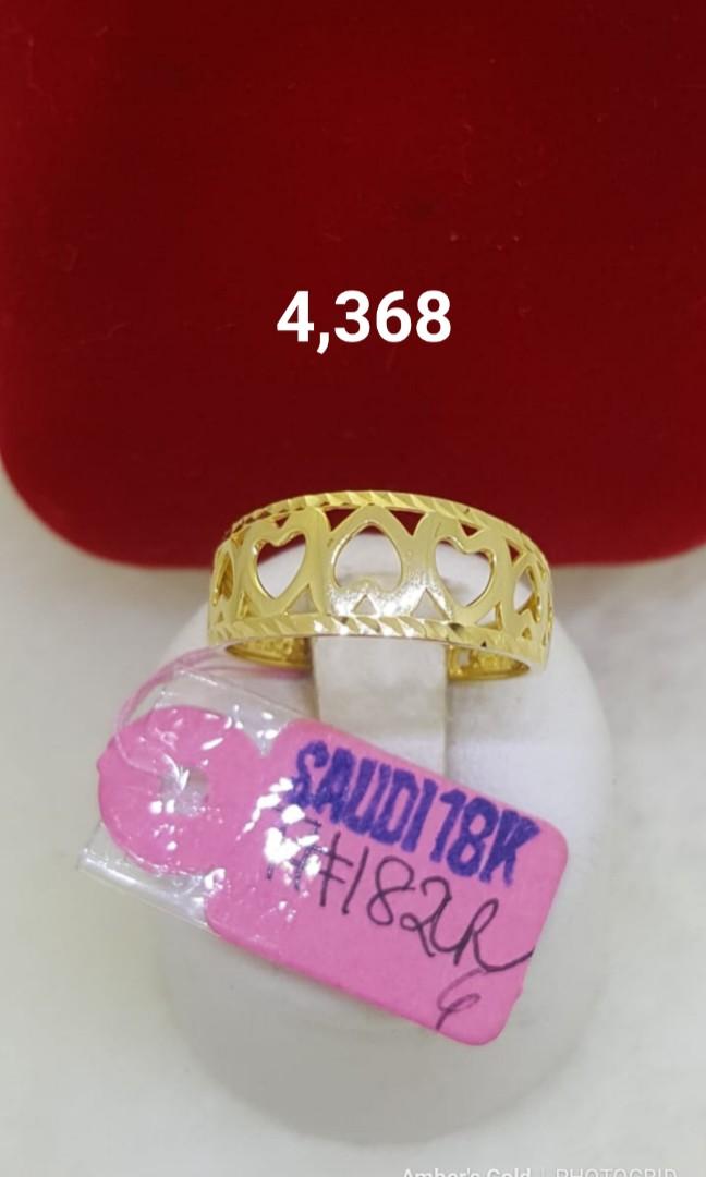 18k Saudi gold RINGS in assorted designs, Luxury, Accessories on Carousell