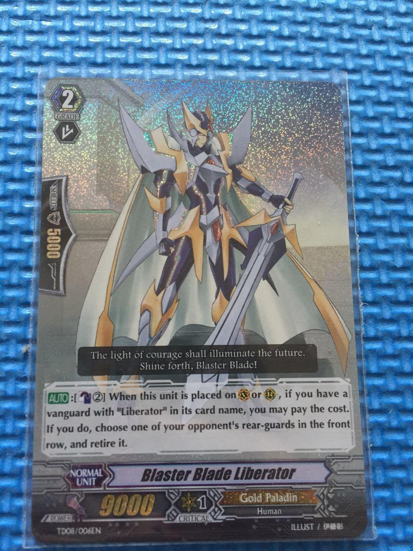 Blaster Blade Liberator (gold paladin deck vanguard), Hobbies & Toys ...