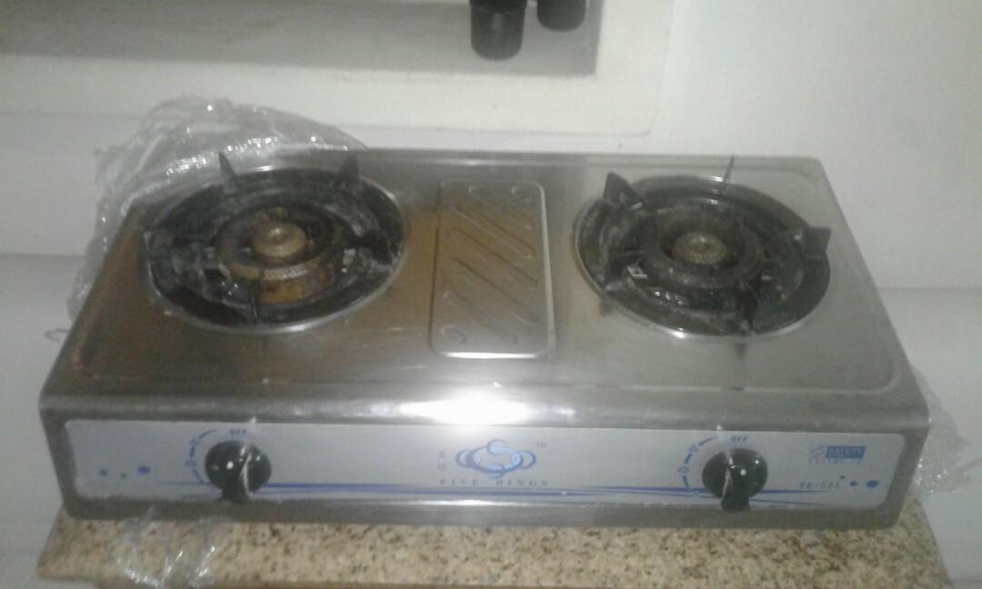 ALL MUST GO! Five Rings Fr -505 Double Cooker gas stove, TV & Home ...