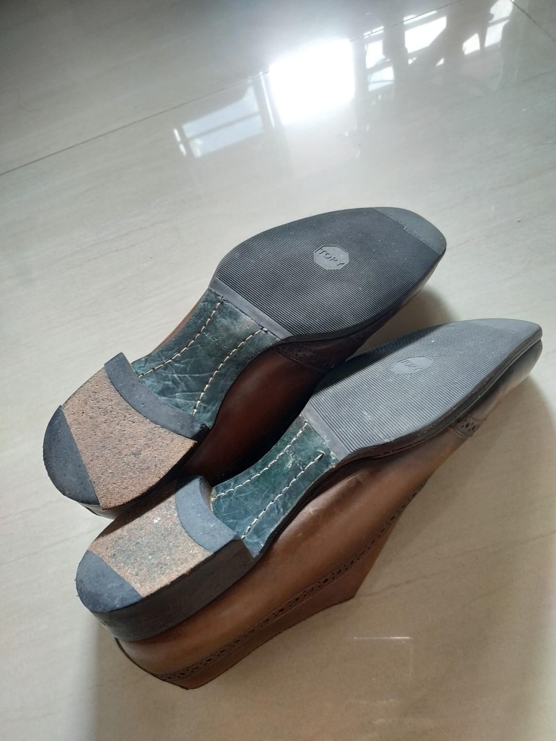 Brown leather shoe with Topy, Men's Fashion, Footwear, Dress Shoes on ...