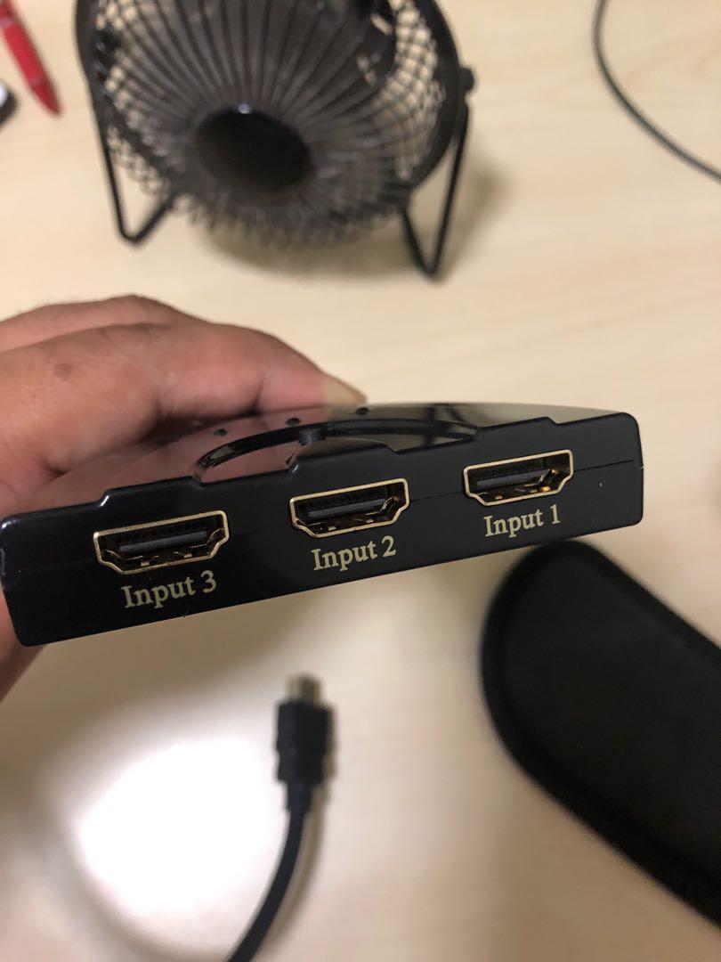 HDMI Splitter - 3 inputs to one output, Computers & Tech, Parts ...