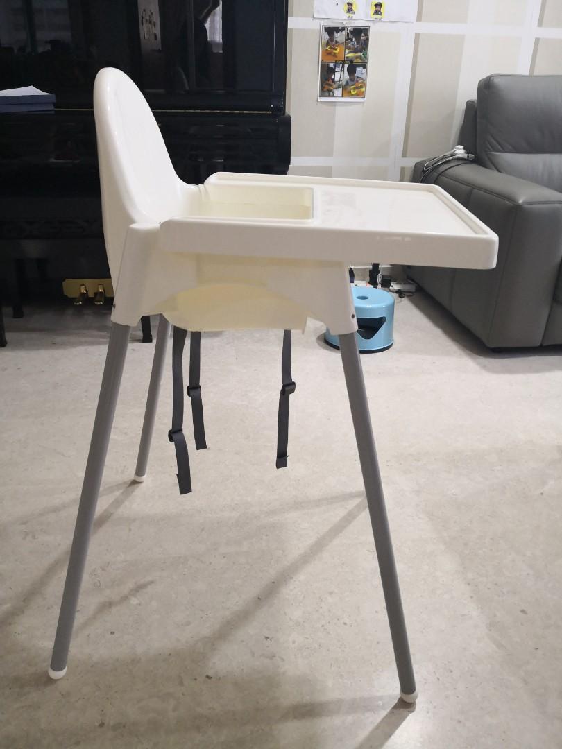 Ikea high chair with table (preloved), Babies & Kids, Nursing & Feeding ...