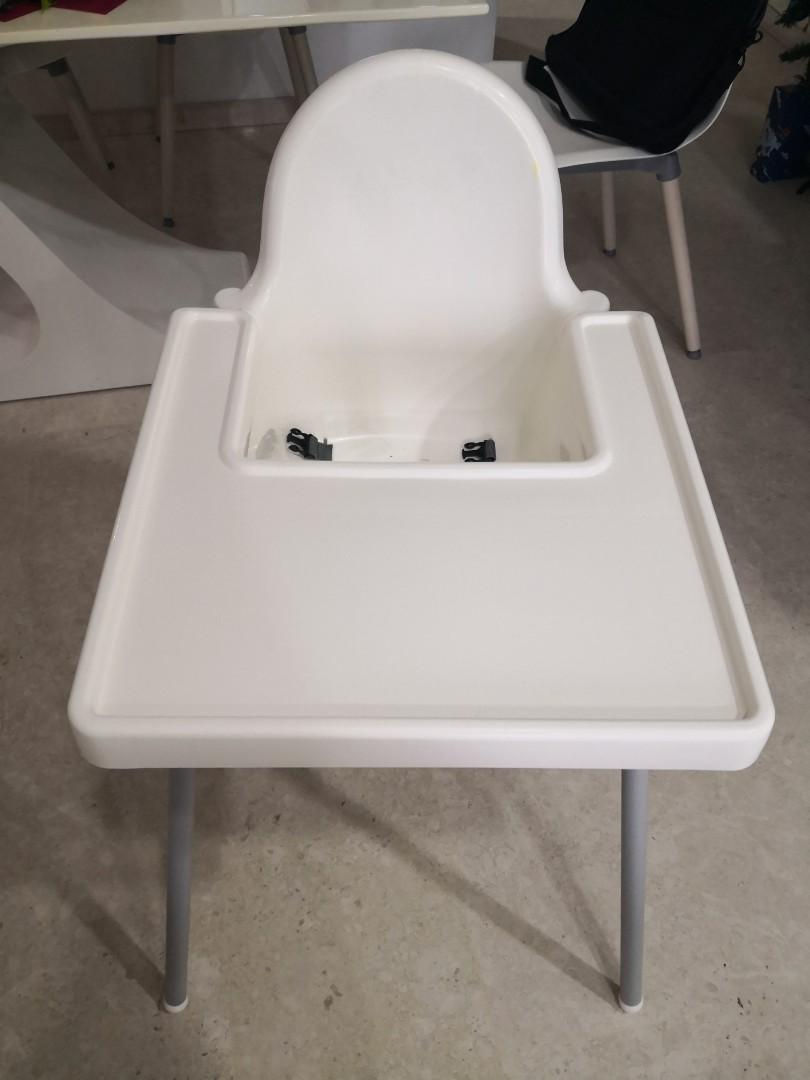 Ikea high chair with table (preloved), Babies & Kids, Nursing & Feeding ...
