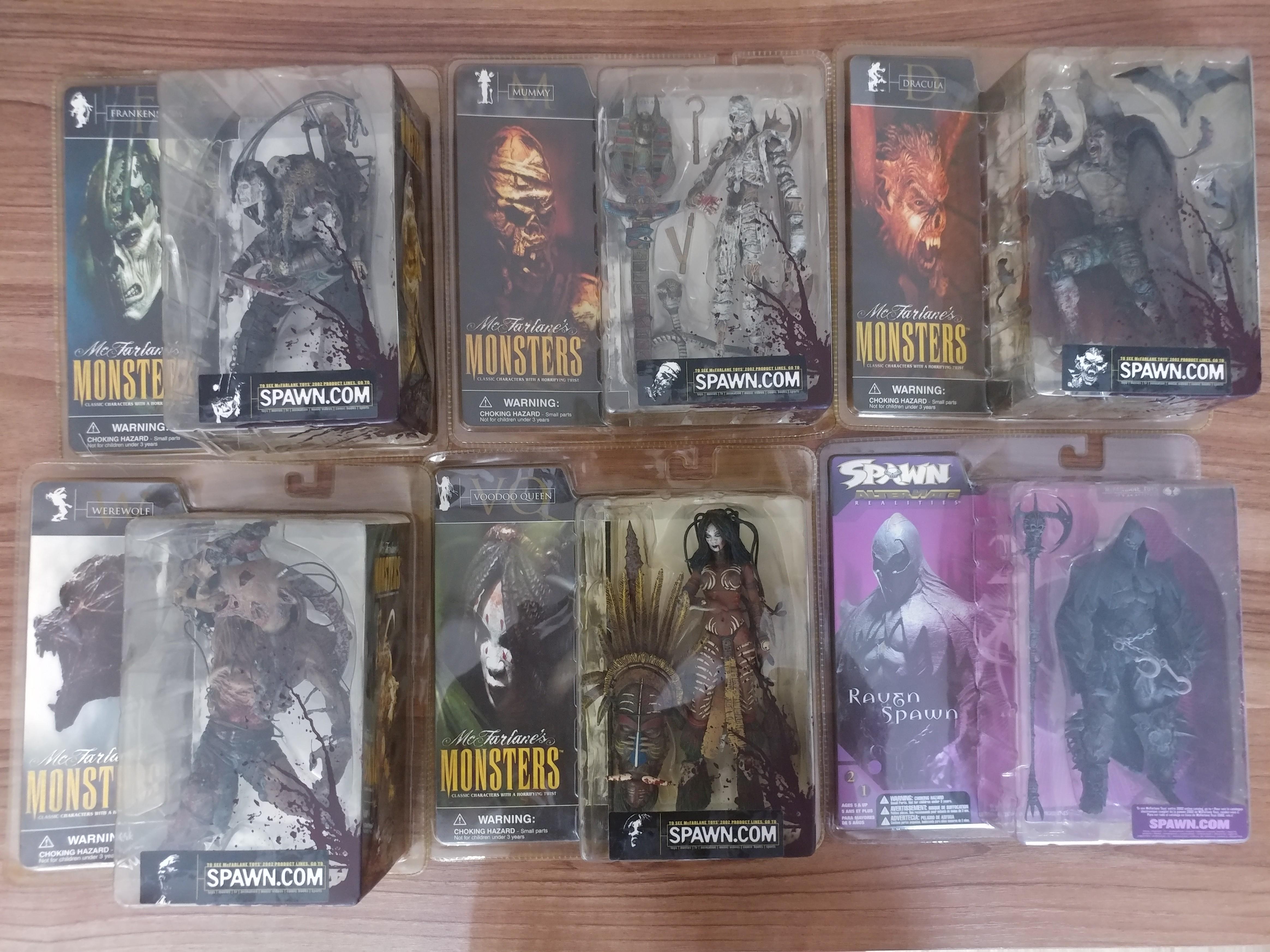 Mcfarlane Monster Set + Raven Spawn, Hobbies & Toys, Toys & Games on ...