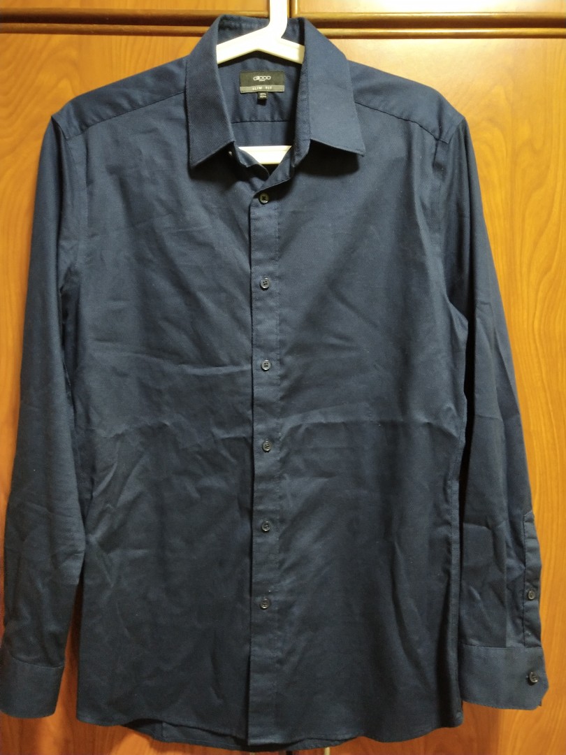 Men's long sleeve by G2000, dark blue., Luxury, Bags & Wallets on Carousell