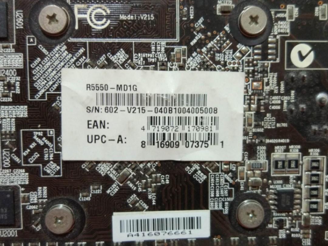 MSI R5550-MD1G ATI Radeon HD 5550 pcie Display Card, Computers & Tech ...