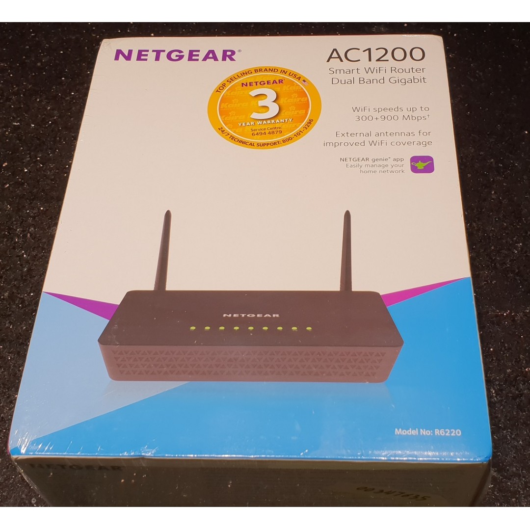 Netgear R6220 AC1200 Dual Band Gigabit Smart WiFi Router, Computers ...