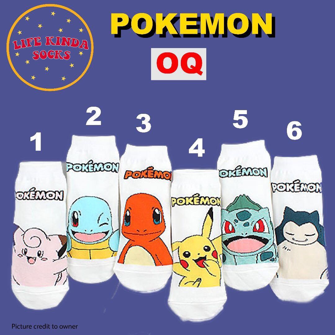 [PO] POKEMON Korean Socks (OQ), Men's Fashion, Watches & Accessories ...