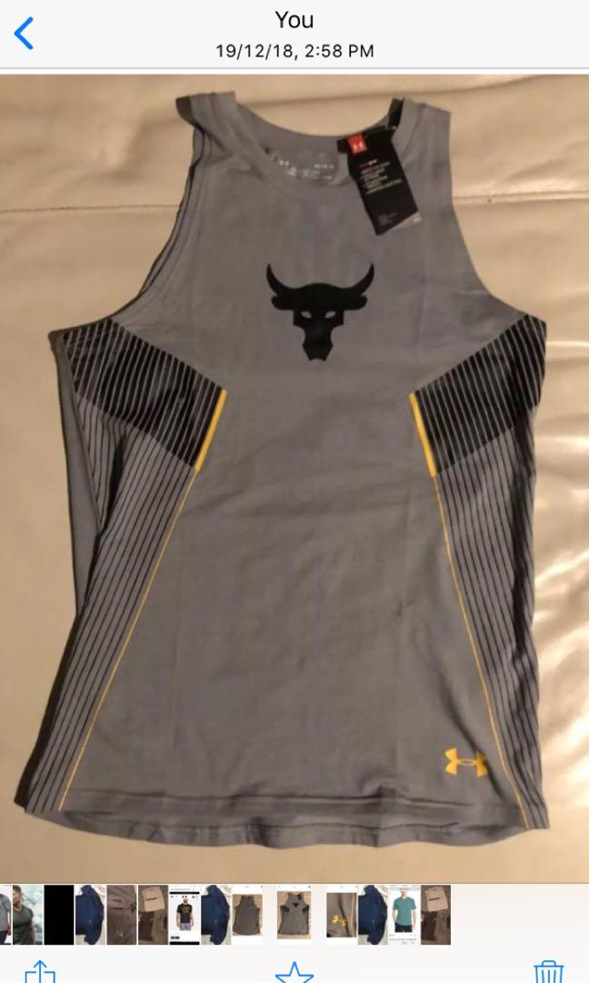 Project rock tank (rare), Men's Fashion, Tops & Sets, Tshirts & Polo ...
