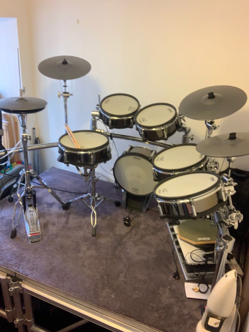 Roland TD-30KVS with DW 9000 hardware 電子鼓, 興趣及遊戲, 音樂、樂器 & 配件, 樂器 ...