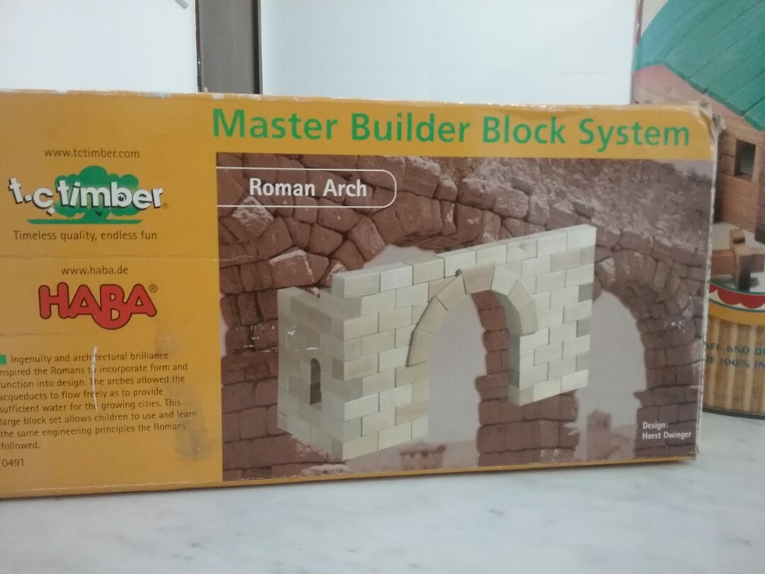 Roman arch wooden bricks, Hobbies & Toys, Toys & Games on Carousell