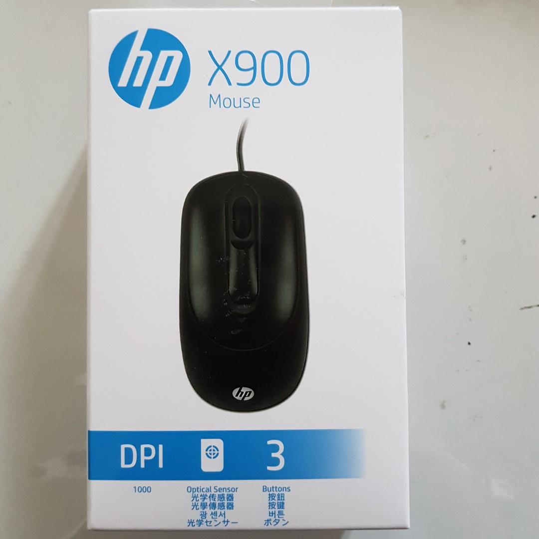 [SEALED] HP X900 Wired Mouse, Computers & Tech, Parts & Accessories ...