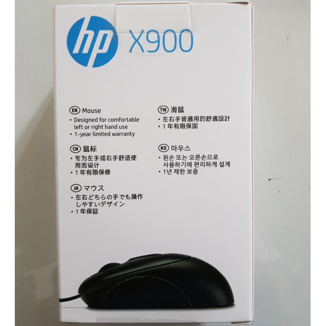 [SEALED] HP X900 Wired Mouse, Computers & Tech, Parts & Accessories ...
