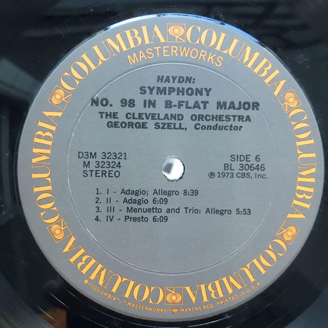 Szell conducts Haydn 6 “London” Symphonies 3-LP box set, TV & Home Appliances, TV ...